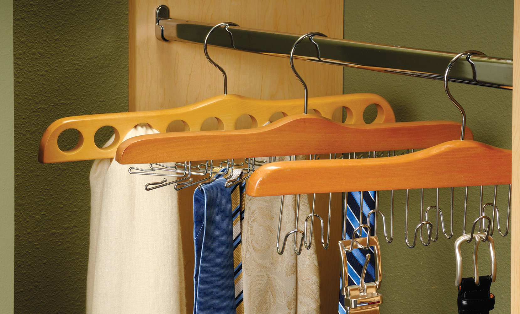 Rebrilliant Solid Belt Wood Hanger & Reviews | Wayfair