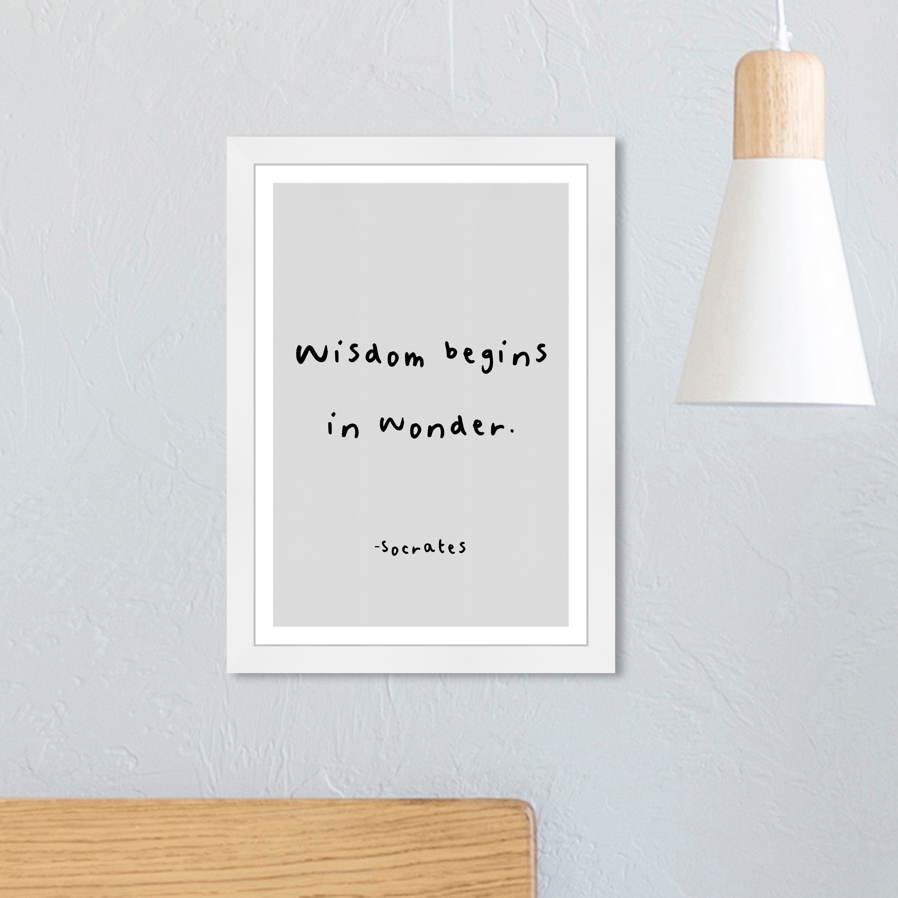 Trinx Inspirational Quotes And Sayings Wisdom Wonder - Picture Frame ...