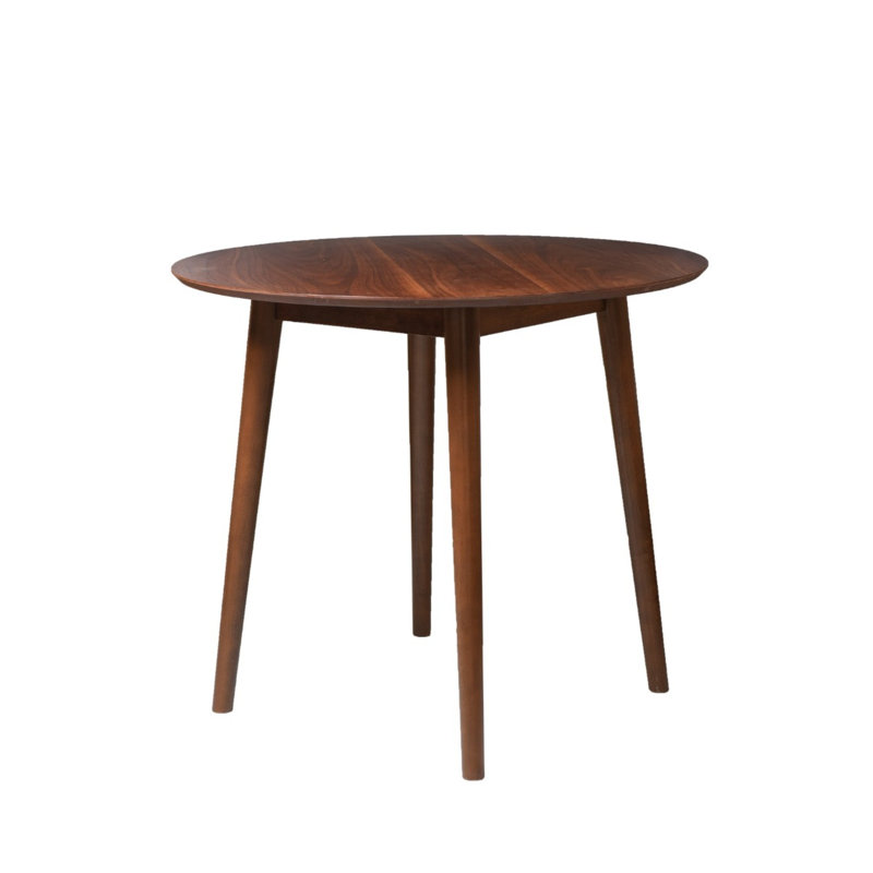 Corrigan Studio® 09. Round Walnut Dining Table With Four Legs | Wayfair.ca