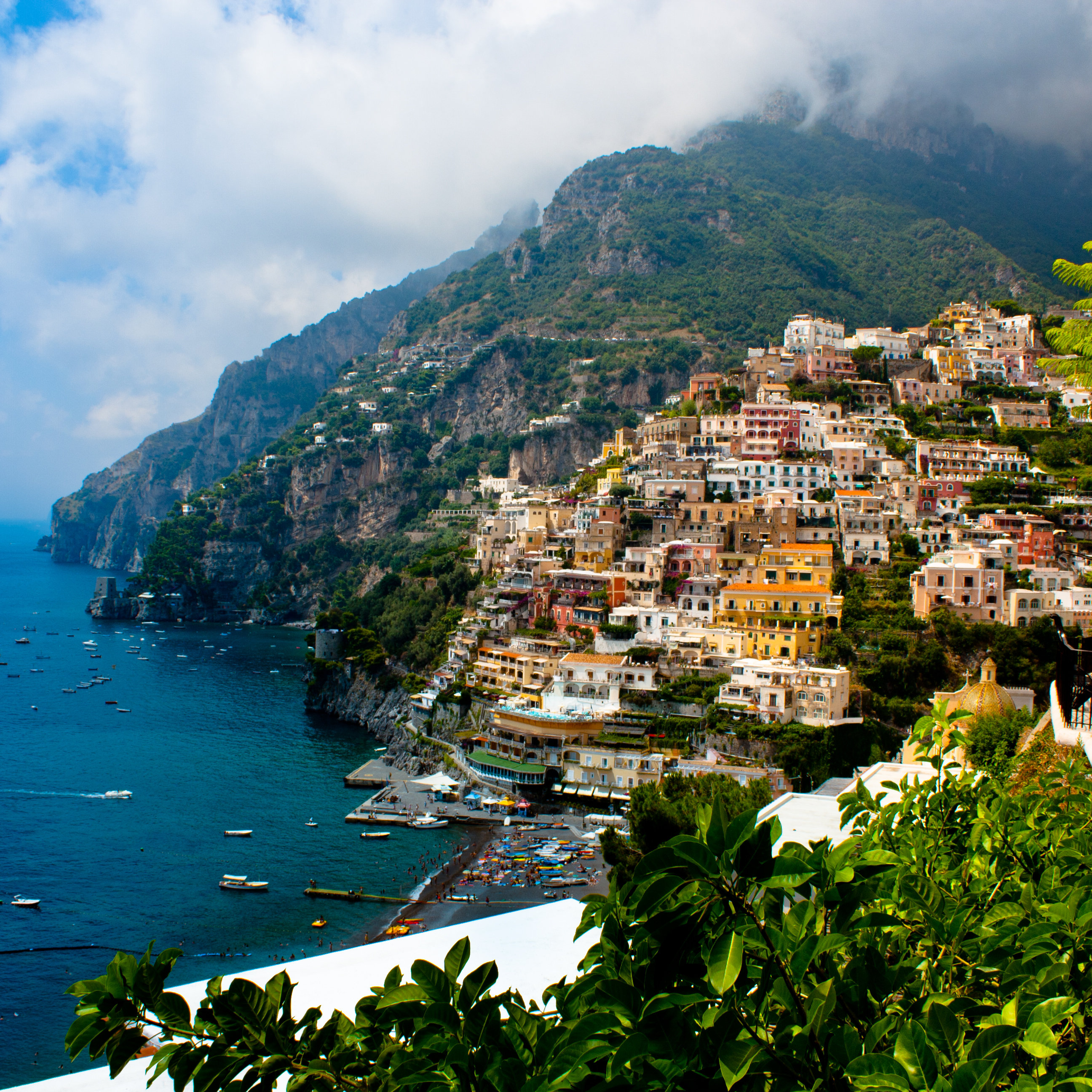 Breakwater Bay Positano In Italy by - Wrapped Canvas Photograph | Wayfair