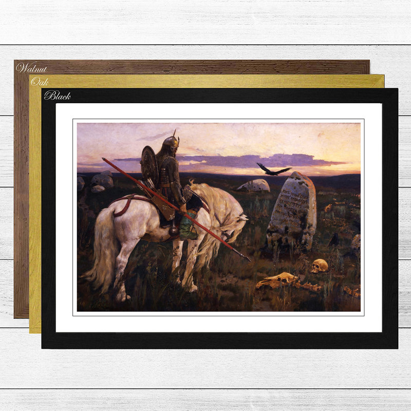 Big Box Art 'Knight at the Crossroads' by Viktor Vasnetsov Framed ...