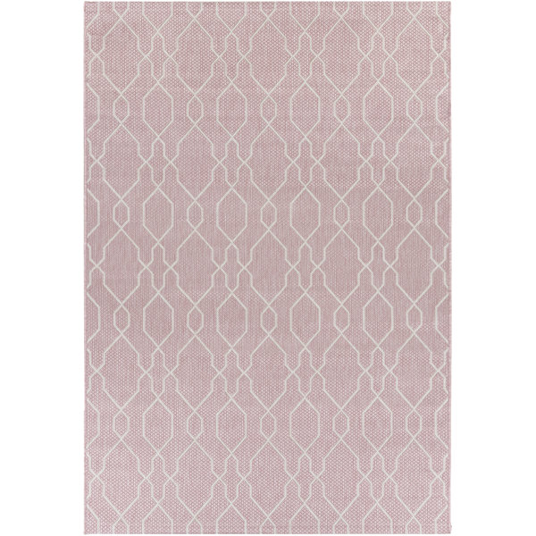 Mercer41 Shattuck Geometric Indoor / Outdoor Area Rug in Pink | Wayfair