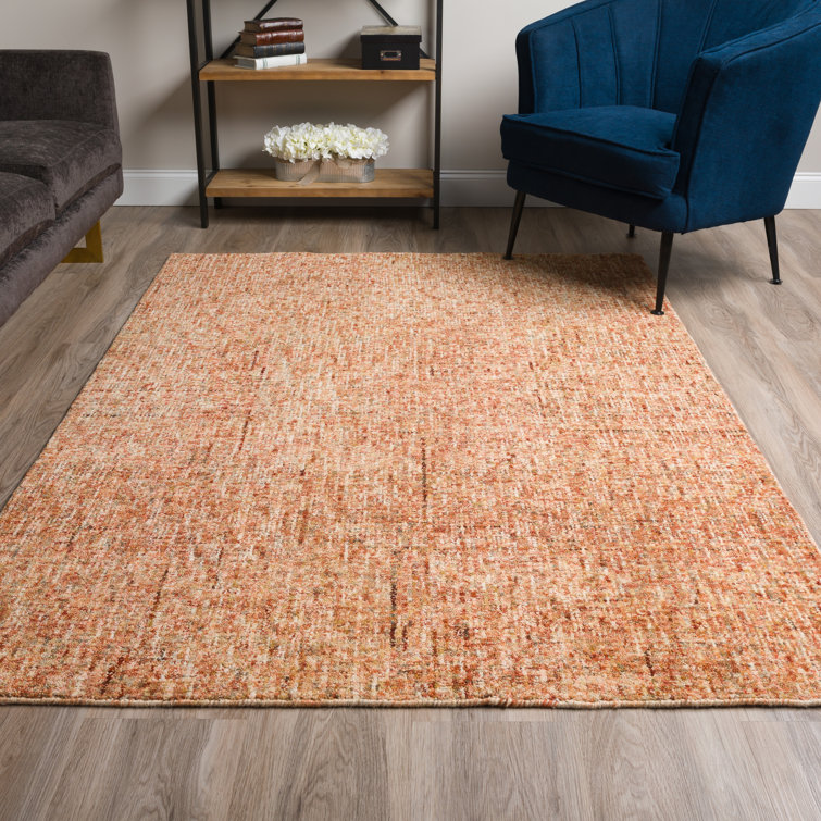 Latitude Run® Gilboa Handmade Tufted Wool Sunset Rug & Reviews | Wayfair