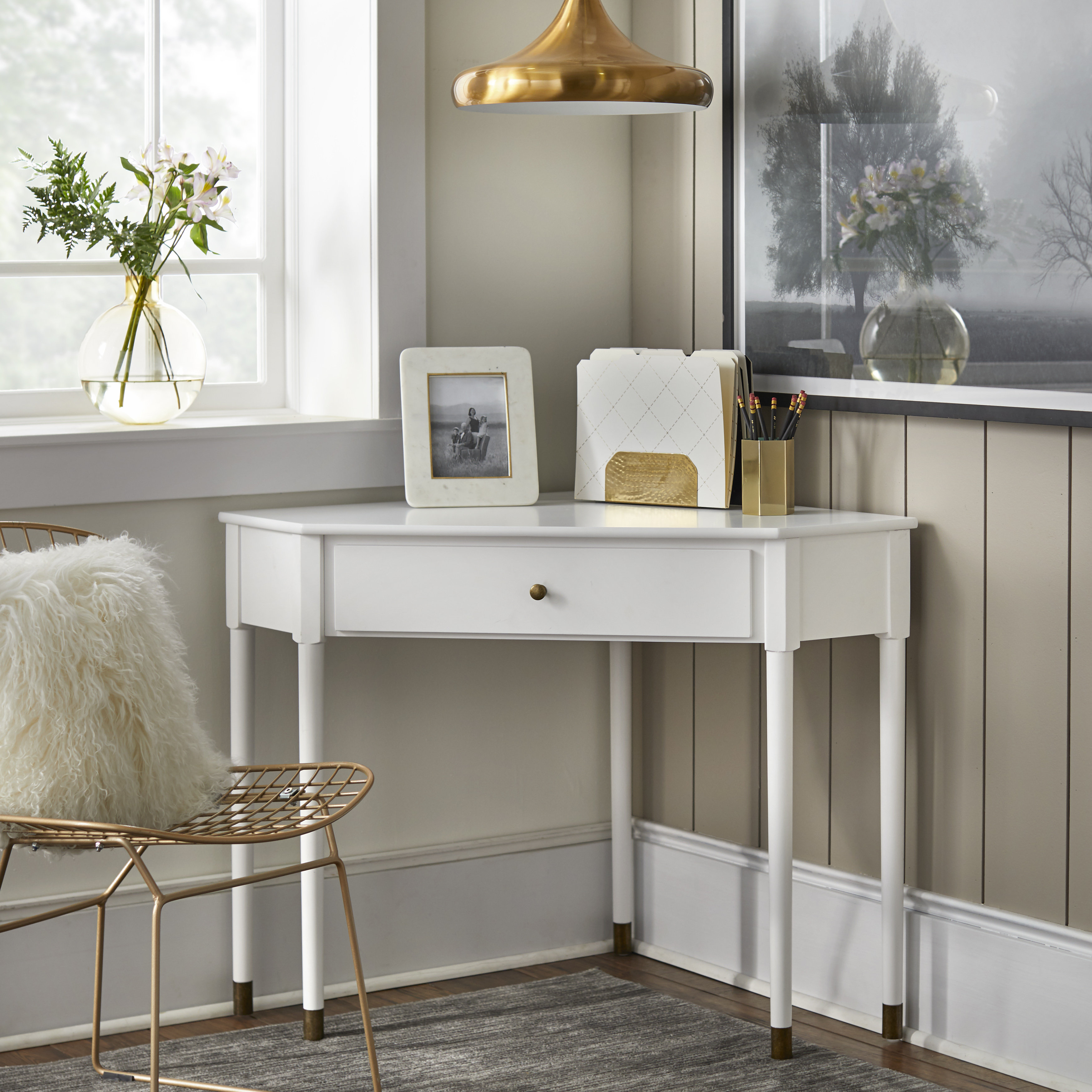 Latitude Run® Sykes Corner Desk & Reviews | Wayfair
