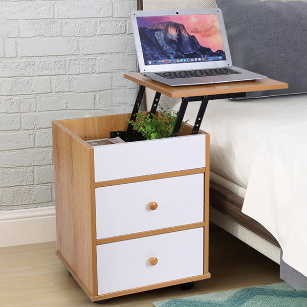 Latitude Run® Storage Cabinet Bedroom Bedside Removable Locker Lifting ...