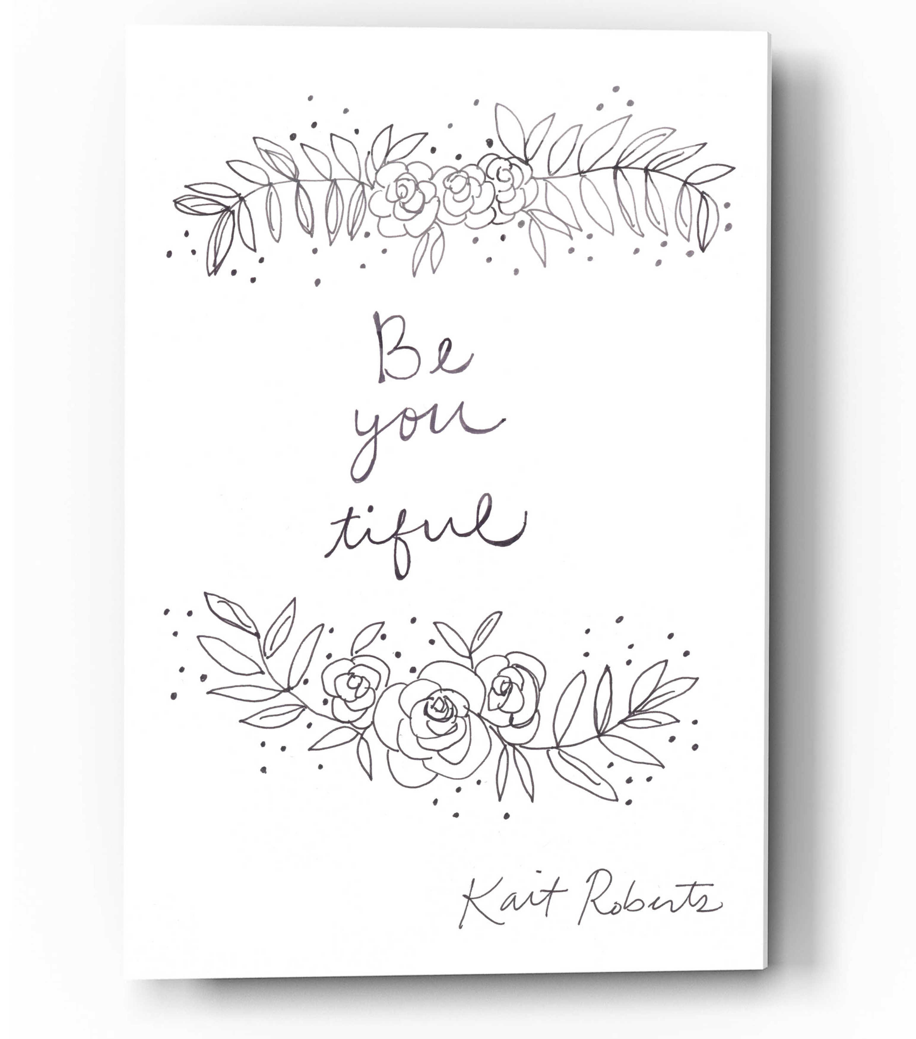 Red Barrel Studio® Epic Art 'Beyoutiful' By Kait Roberts, Acrylic Gla ...