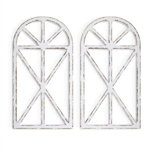 Gracie Oaks 2 Piece Cathedral Wood Frame Wall Décor Set & Reviews | Wayfair