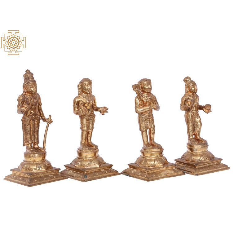 Exotic India 3 Piece Nalvar Figurine Set | Wayfair