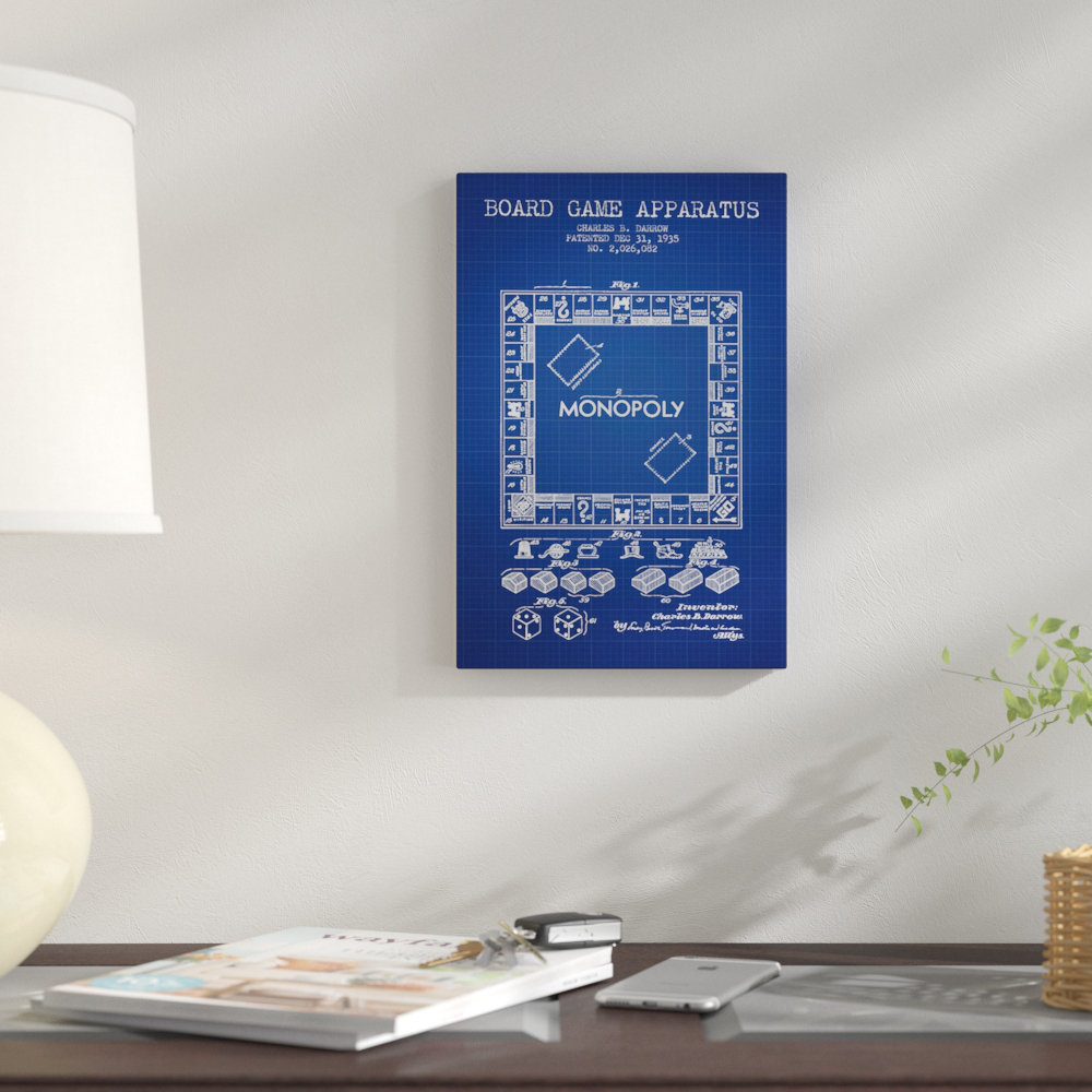 East Urban Home Charles B. Darrow Monopoly Patent Sketch - Graphic Art ...
