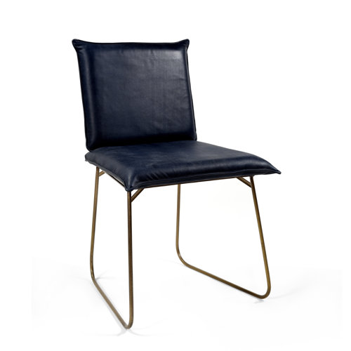 Wrought Studio Apaui Leather Side Chair | Wayfair