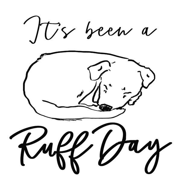 Trinx Ruff Day - Wrapped Canvas Print | Wayfair