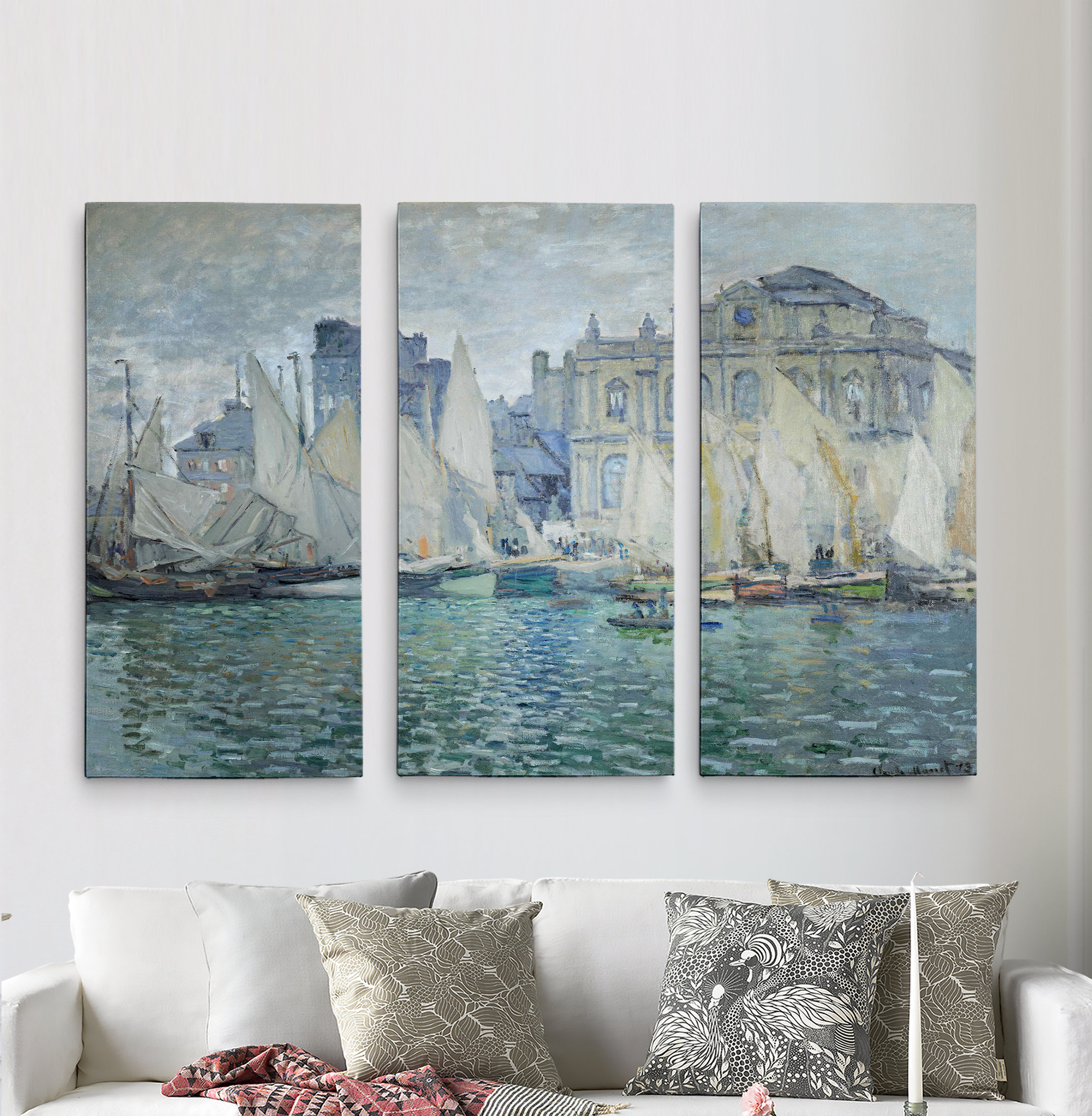 The Twillery Co.® Claude Monet - 3 Piece Painting on Canvas & Reviews ...