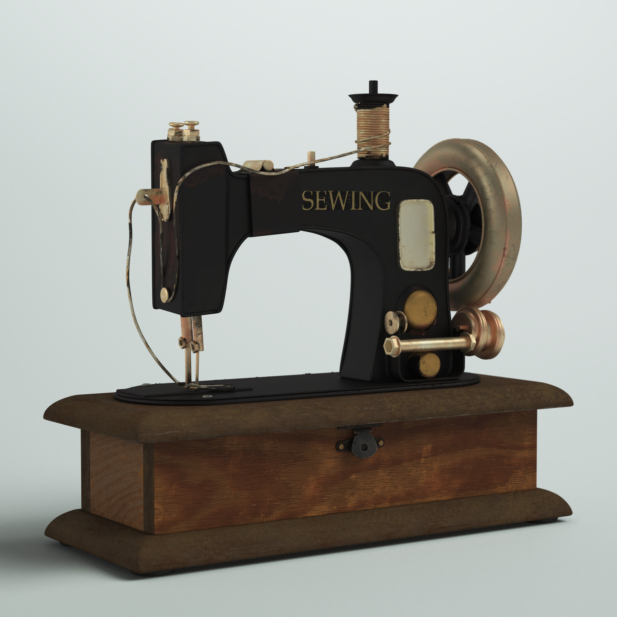 Steelside™ Brian 1920'S Decorative Sewing Machine Box | Wayfair