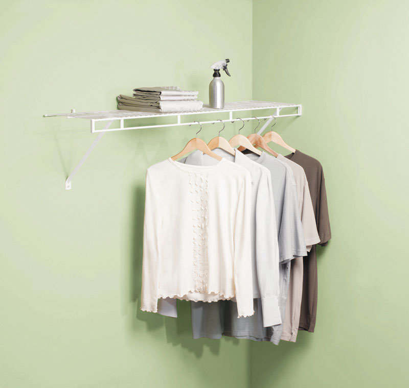 Rebrilliant Bryer 48" W Wardrobe Shelf Kit & Reviews | Wayfair
