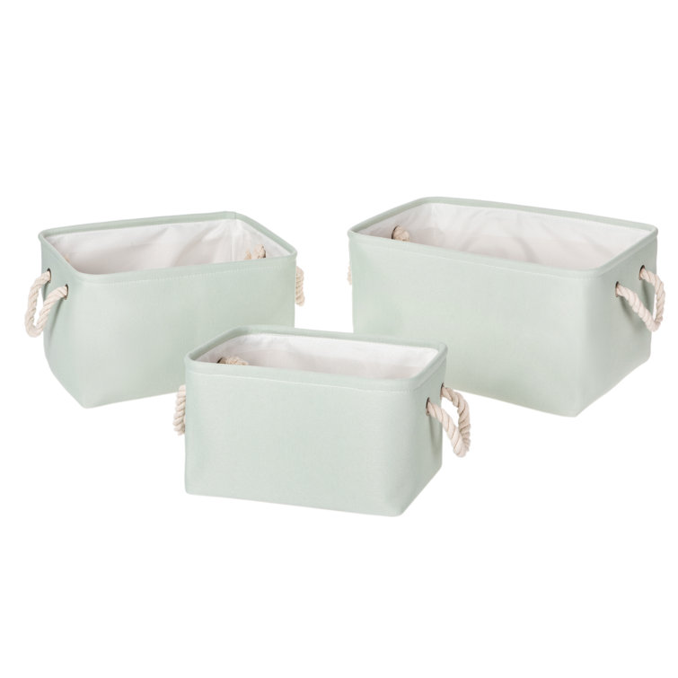 Rosecliff Heights 3 Piece Fabric Crate Set & Reviews | Wayfair