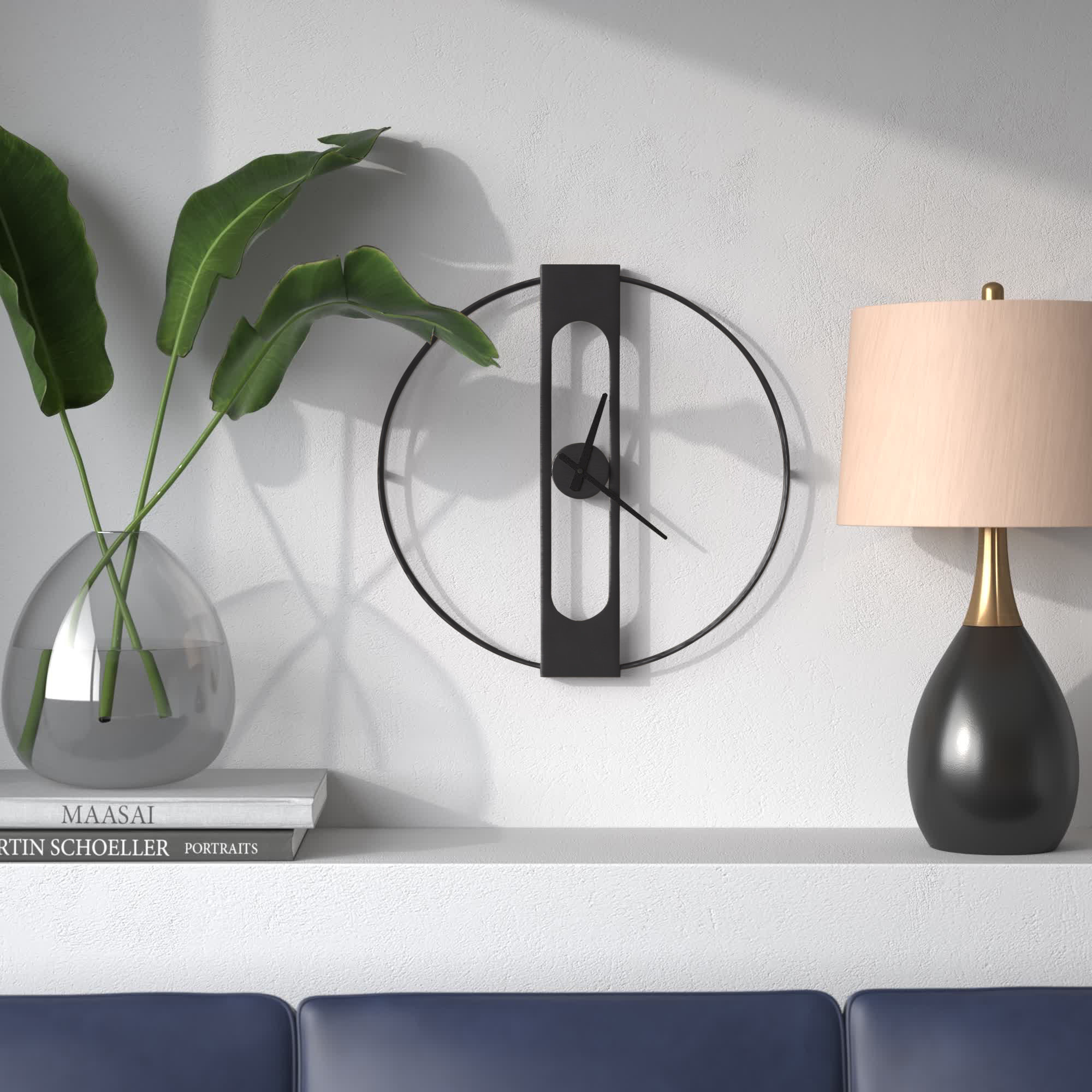 Ivy Bronx Braylsham Metal Wall Clock & Reviews | Wayfair