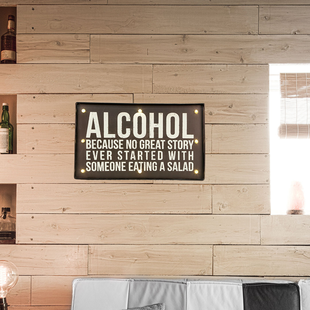 Winston Porter Alcohol LED Marquee Sign & Reviews | Wayfair