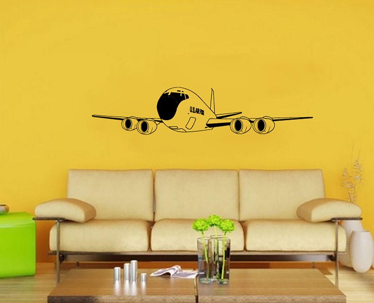 Williston Forge Boeing KC-135 Stratotanker Airplane Silhouette Vinyl ...