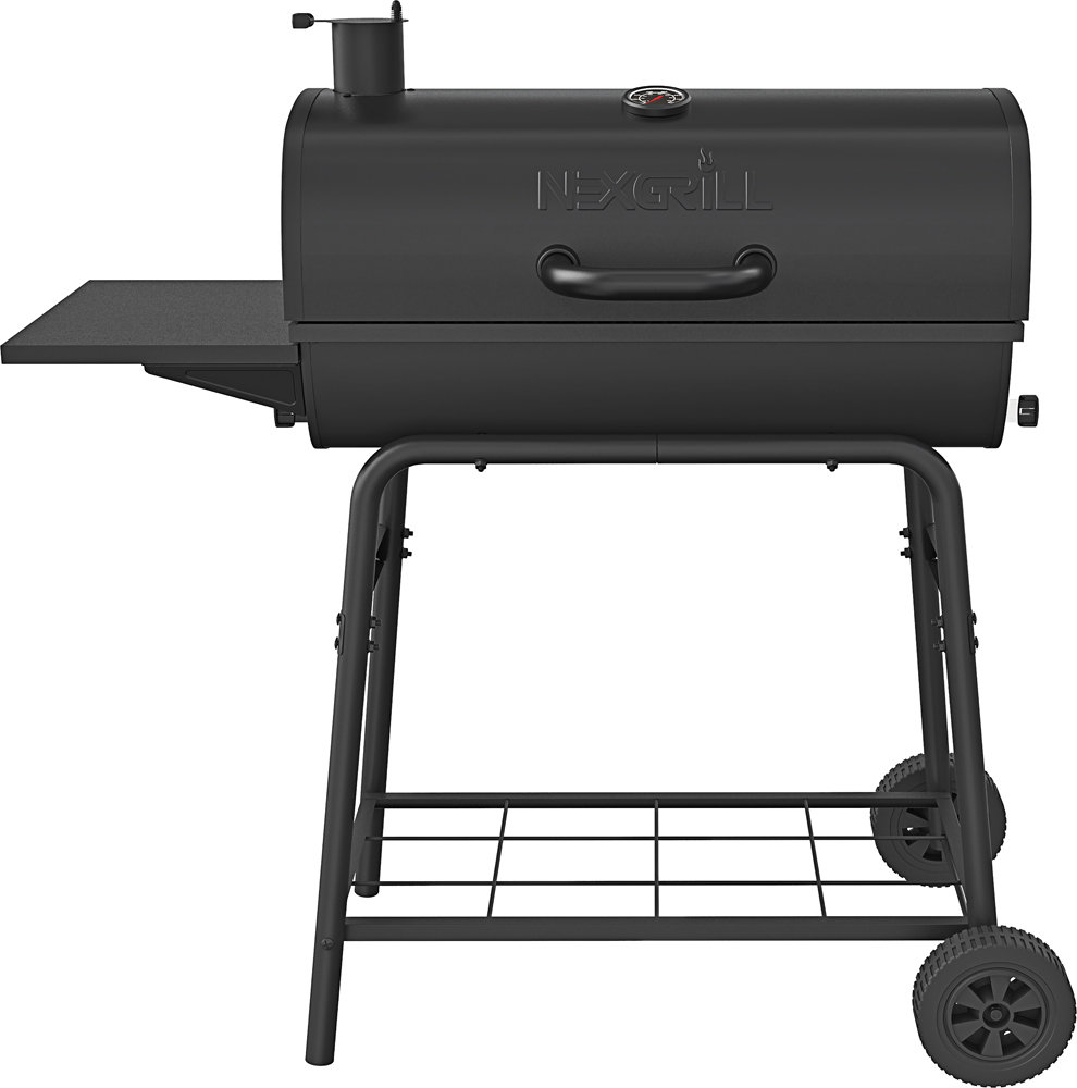 Nexgrill 29" Barrel Charcoal Grill with Side Shelf | Wayfair