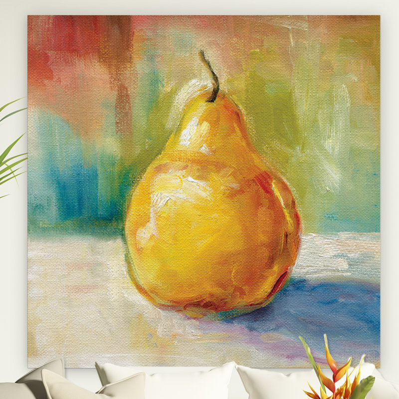 Ebern Designs Fresh Pear - Print on Canvas & Reviews | Wayfair