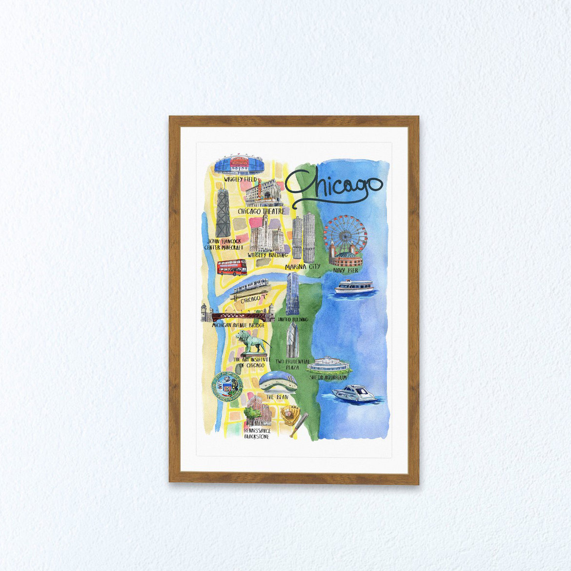 Red Barrel Studio® The Spirit Of Chicago - Picture Frame Painting | Wayfair