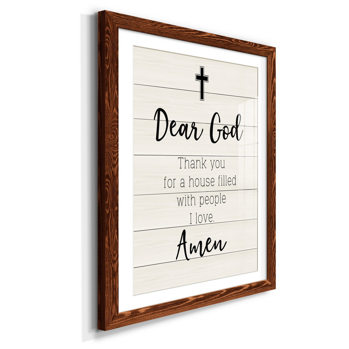 Gracie Oaks Dear God - Picture Frame Textual Art | Wayfair
