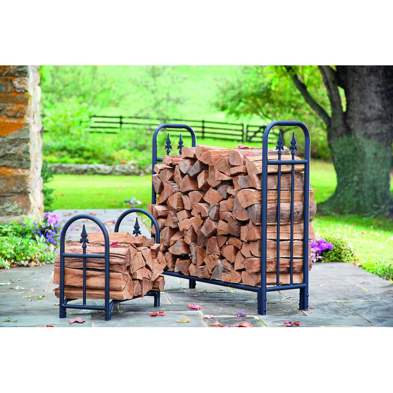Plow & Hearth 23'' W Metal Log Rack & Reviews | Wayfair