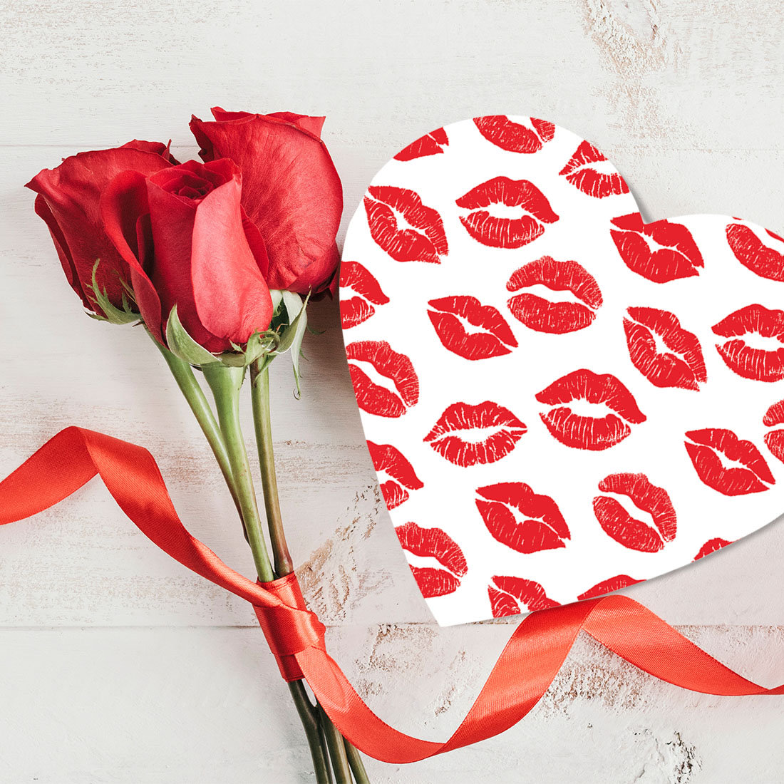 Koyal Wholesale Valentine's Day Heart Shaped Gift Box With Lid, Kisses ...