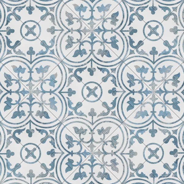 Merola Tile Cassis Arte 10" x 10" Porcelain Patterned Wall & Floor Tile ...