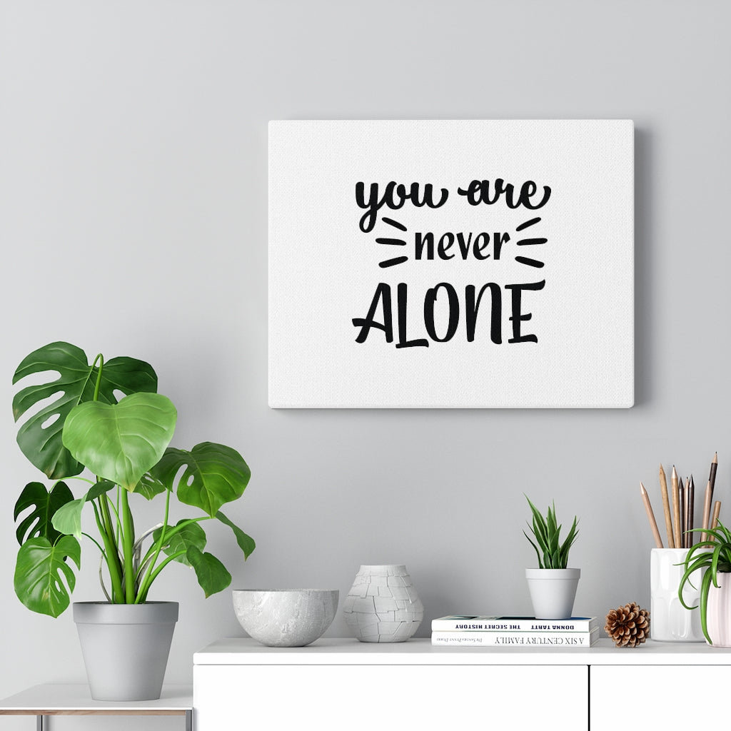 Trinx You Are Never Alone Christian Wall Art Bible Verse Print Ready to ...