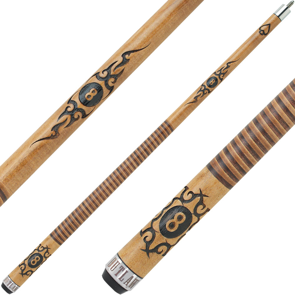 Outlaw Cues Stacked Saddlebag Pool Cue | Wayfair
