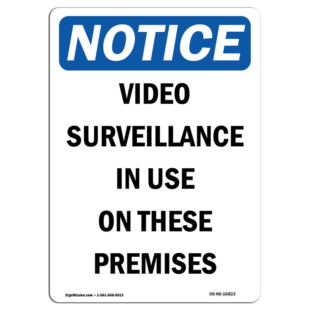 SignMission Video Surveillance In Use Sign | Wayfair