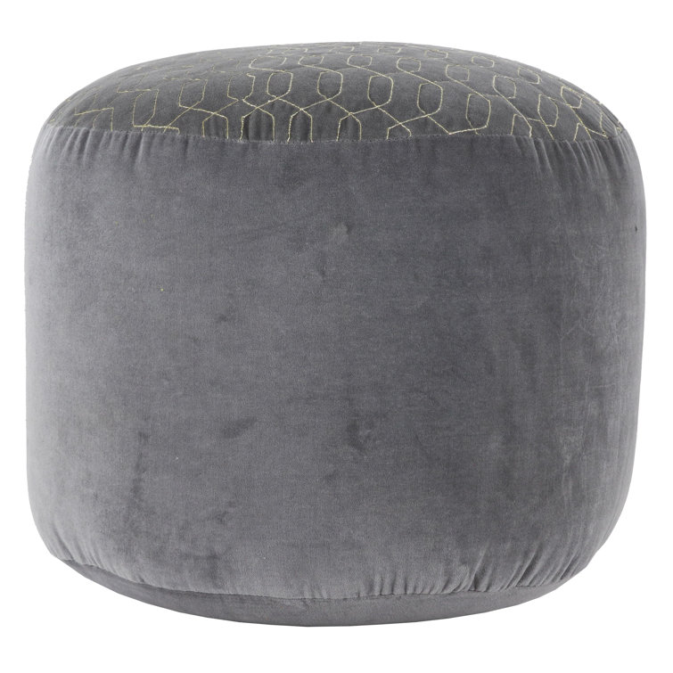 Highland Dunes 20'' Wide Round Pouf Ottoman & Reviews | Wayfair