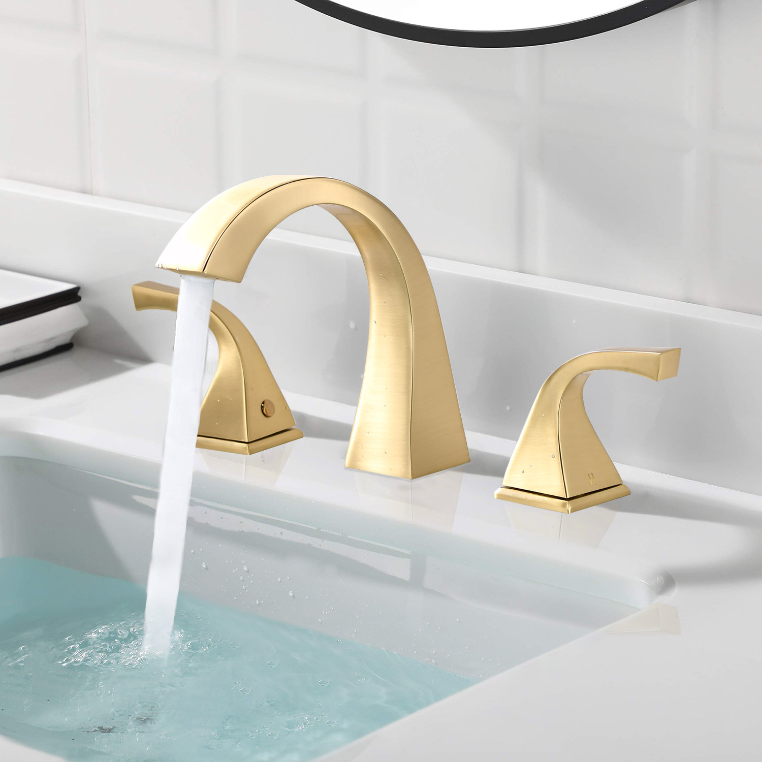 VANITYFAIR Widespread Faucet 2-handle Bathroom Faucet with Drain ...
