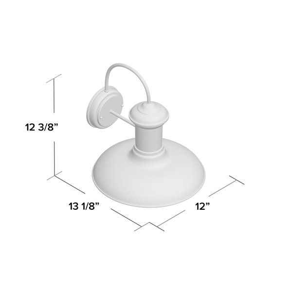 Longshore Tides Zelie 12.33'' H Outdoor Barn Light & Reviews | Wayfair
