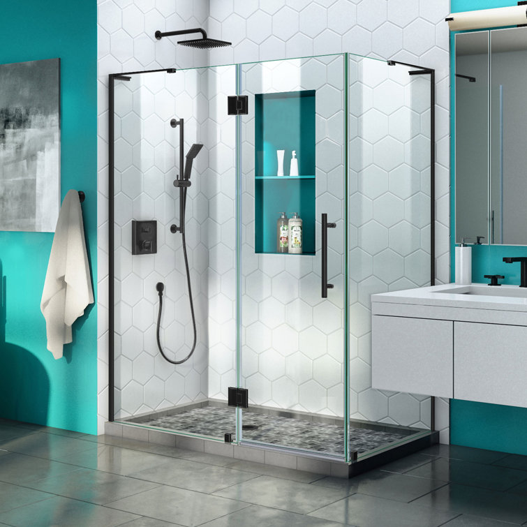 DreamLine Quatra Plus 46.38" x 72" Rectangle Hinged Shower Enclosure ...