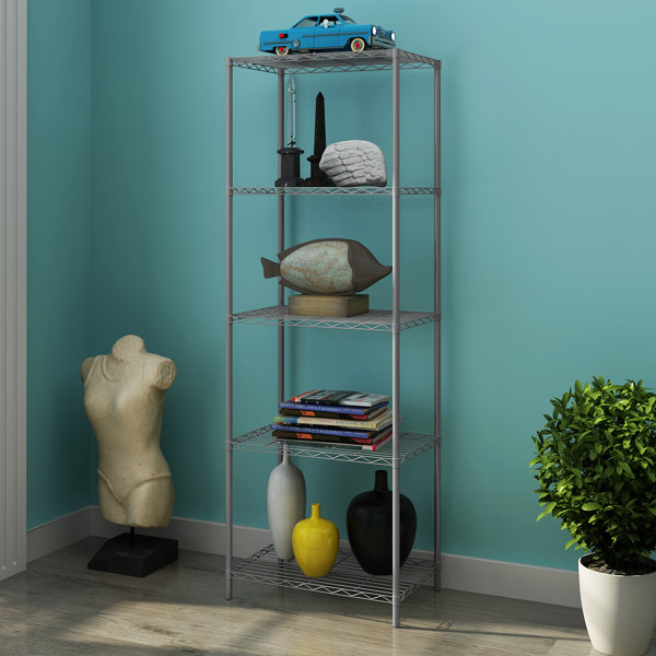 Rebrilliant Lopez 61" H x 21" W x 14" D Wire Shelving Unit | Wayfair