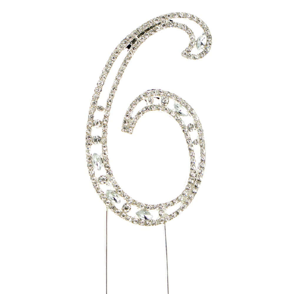 Bala 6 Rhinestone Cake Topper | Wayfair