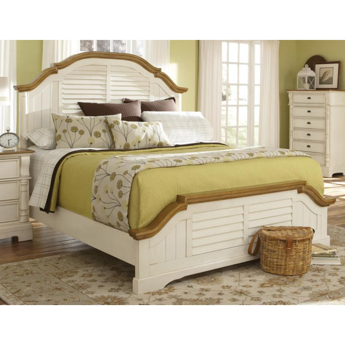 August Grove® Solid Wood Panel Bed & Reviews | Wayfair