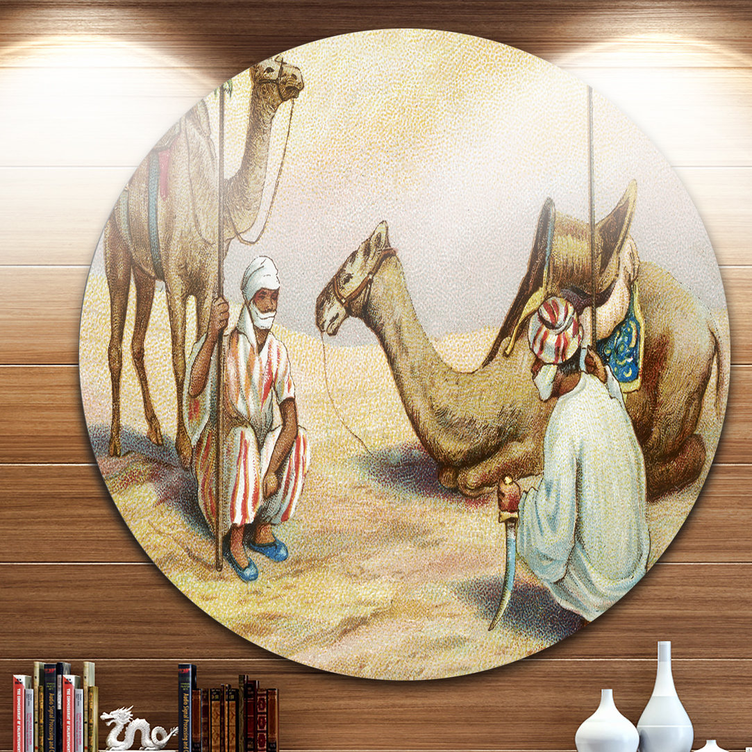 DesignArt Old Colonial Illustration - Unframed Graphic Art on Metal ...