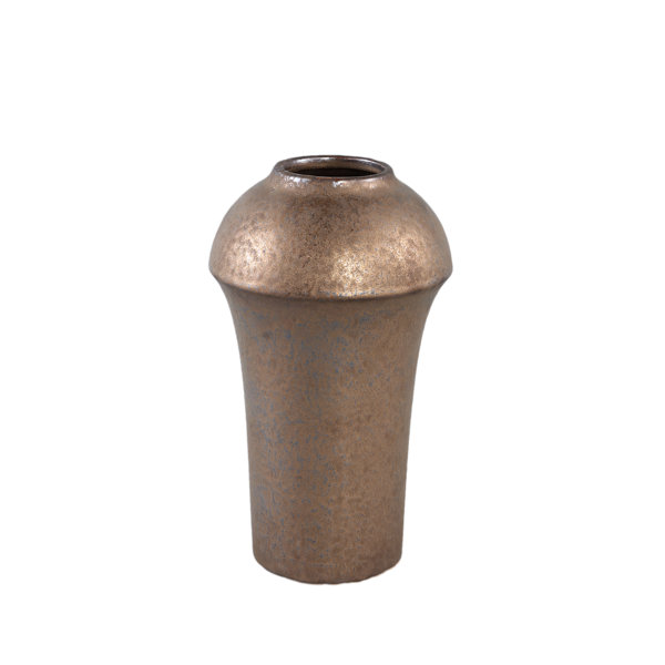 Borough Wharf Alter bronze ceramic pot with a round high rim | Wayfair ...