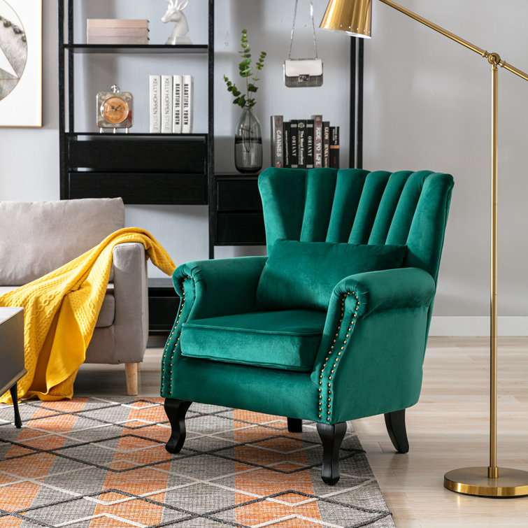 Rosdorf Park Dorava 30.5'' Wide Tufted Velvet Lounge Chair | Wayfair