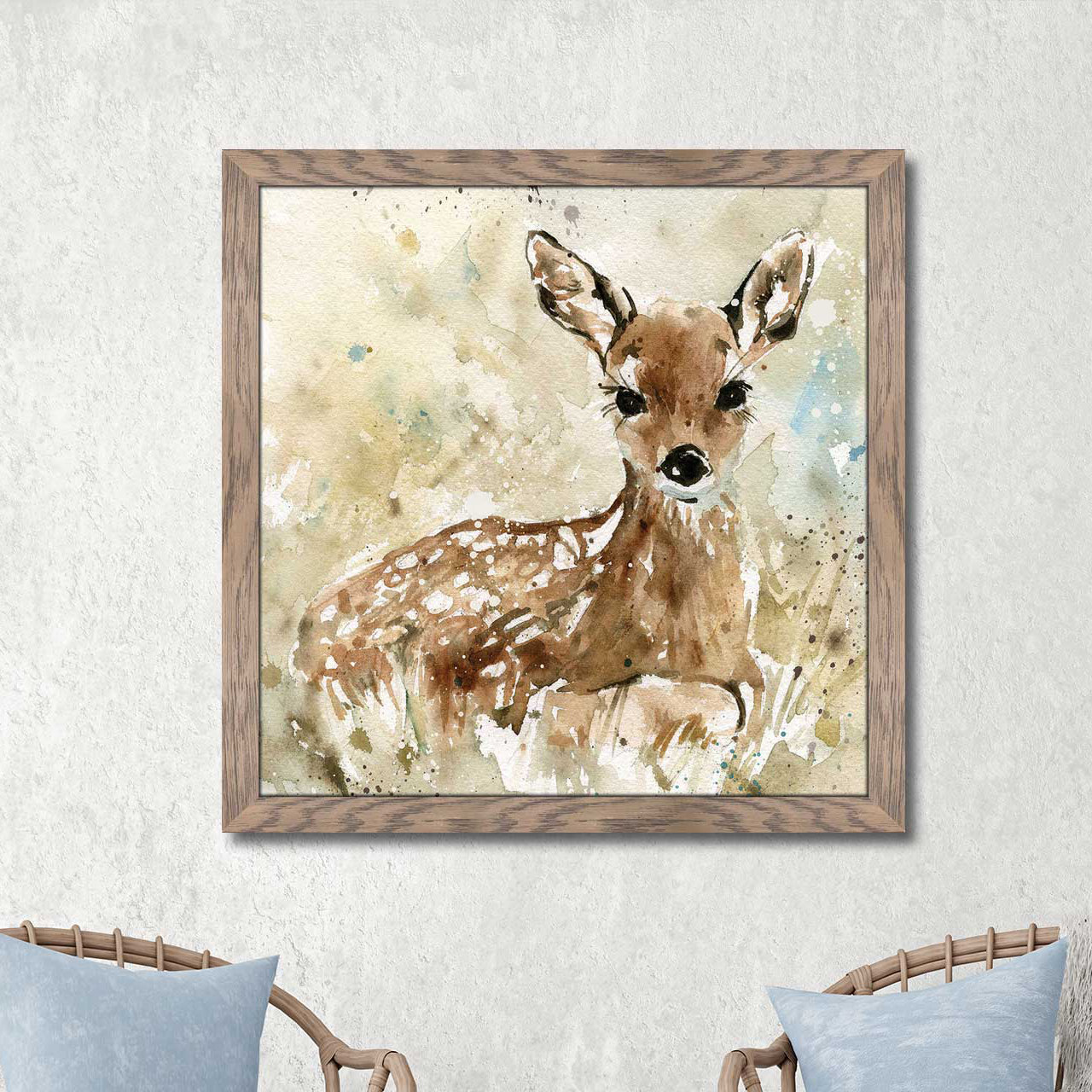 August Grove® Fawn In Spring by Carol Robinson - Picture Frame Print ...