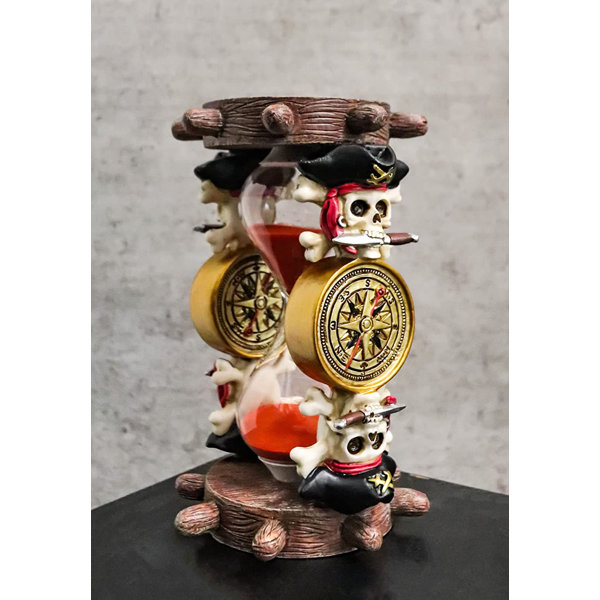 Trinx Hamaz Gothic Marine Pirate Skulls Crossbones Steer Helm Compasses ...