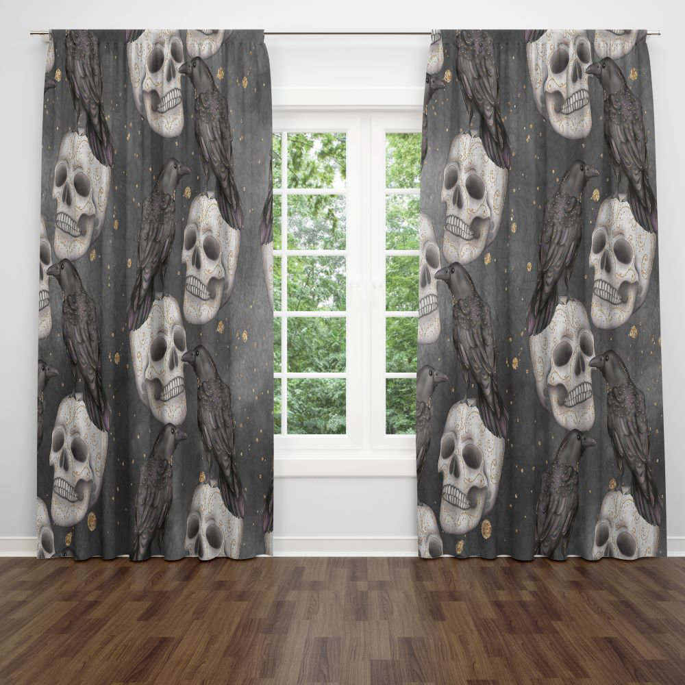 Folk N Funky Polyester Semi-Sheer Curtain Pair | Wayfair