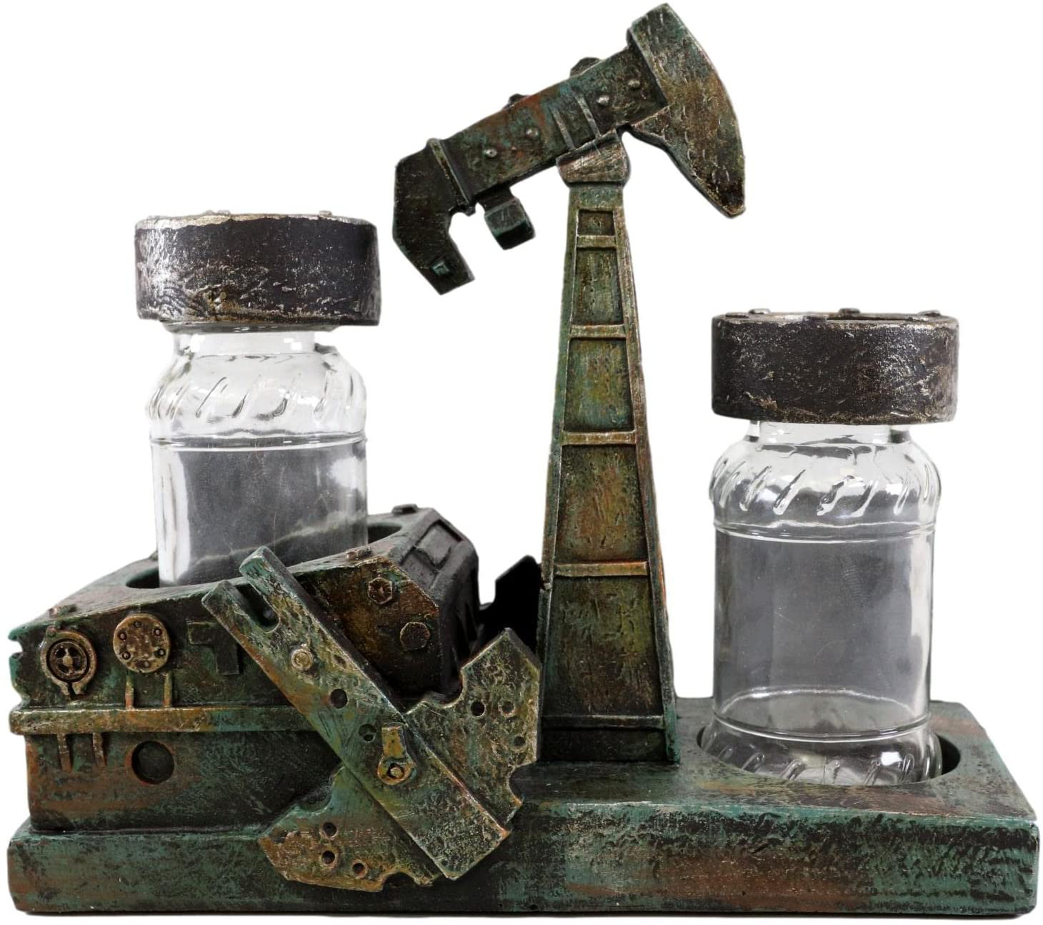 Williston Forge Amiaha 6" Tall Rustic Vintage Antiqued Oil Derrick Rig ...