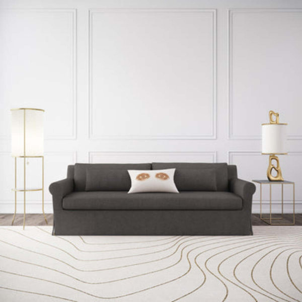 Tandem Arbor Ludlow Rolled-Arm Skirted Sofa | Wayfair