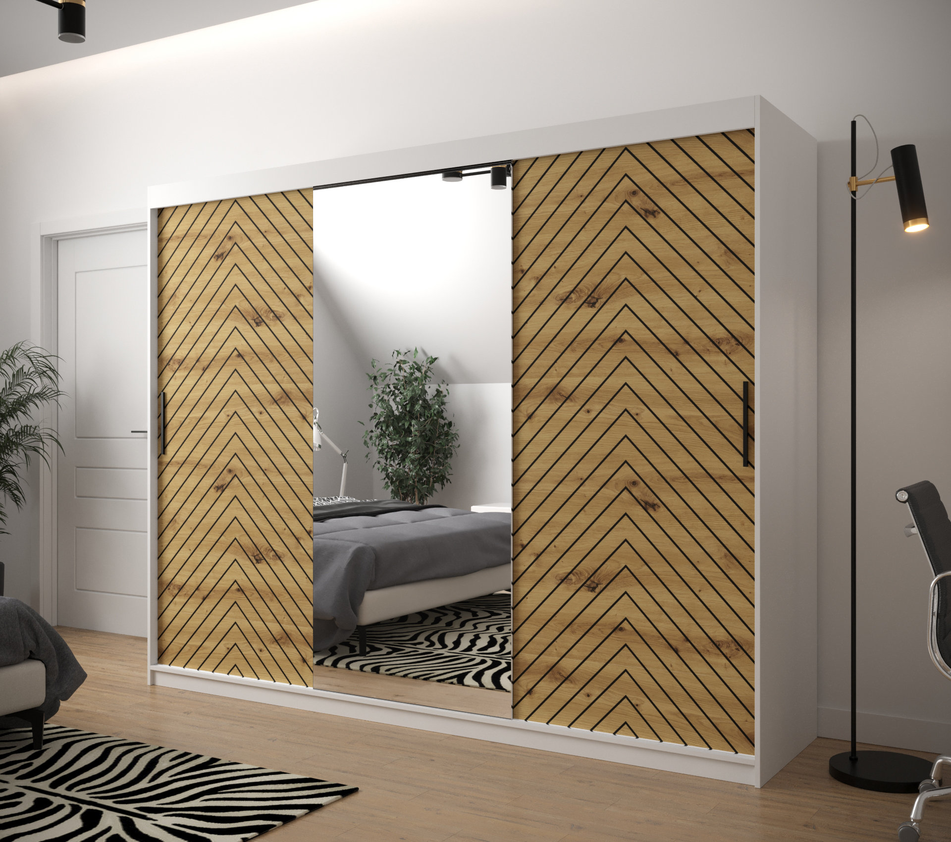 Ebern Designs Haeun 2 Door Manufactured Wood Wardrobe | Wayfair.co.uk