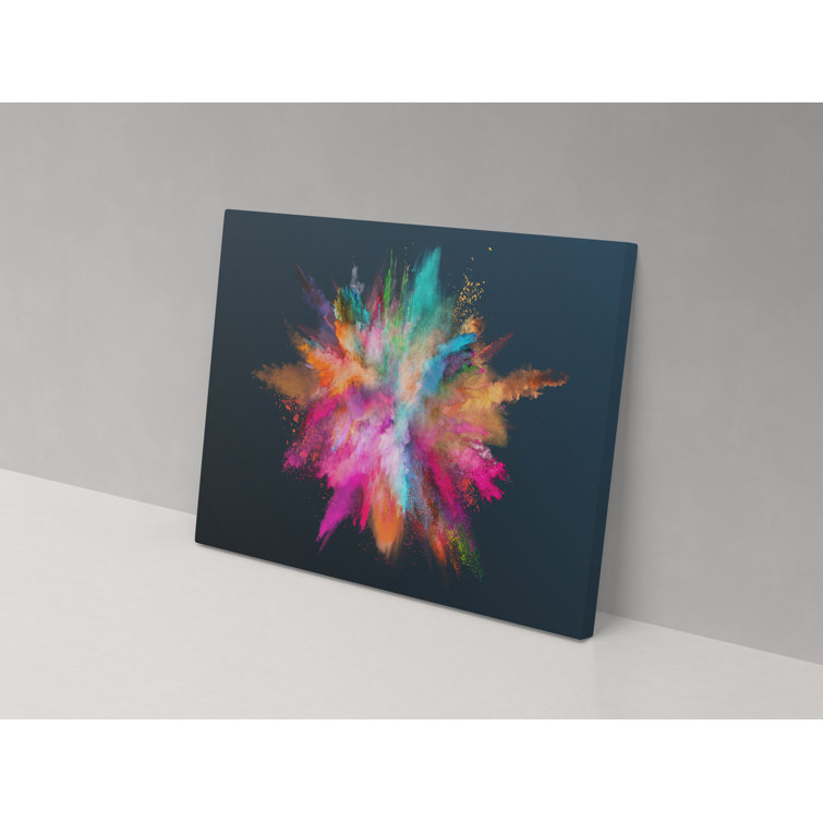 Metro Lane Paint Explosion - Wrapped Canvas Painting | Wayfair.co.uk