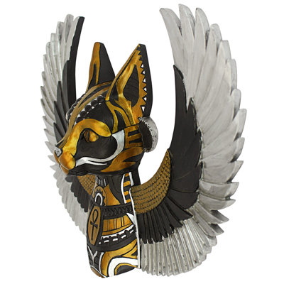Design Toscano Goddess Bastet, Winged Protector of the People Cat ...
